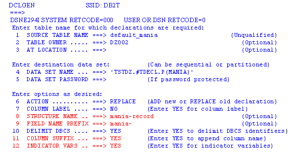 DB2 Version 4.1: DCLGEN Enhancements