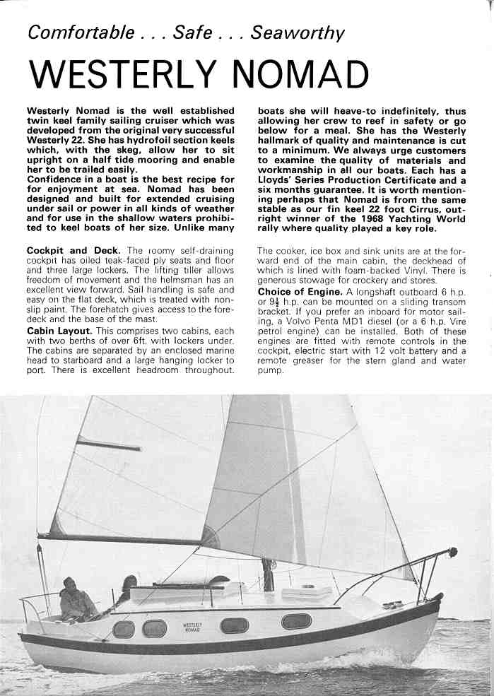 Westerly Nomad Owners' Site